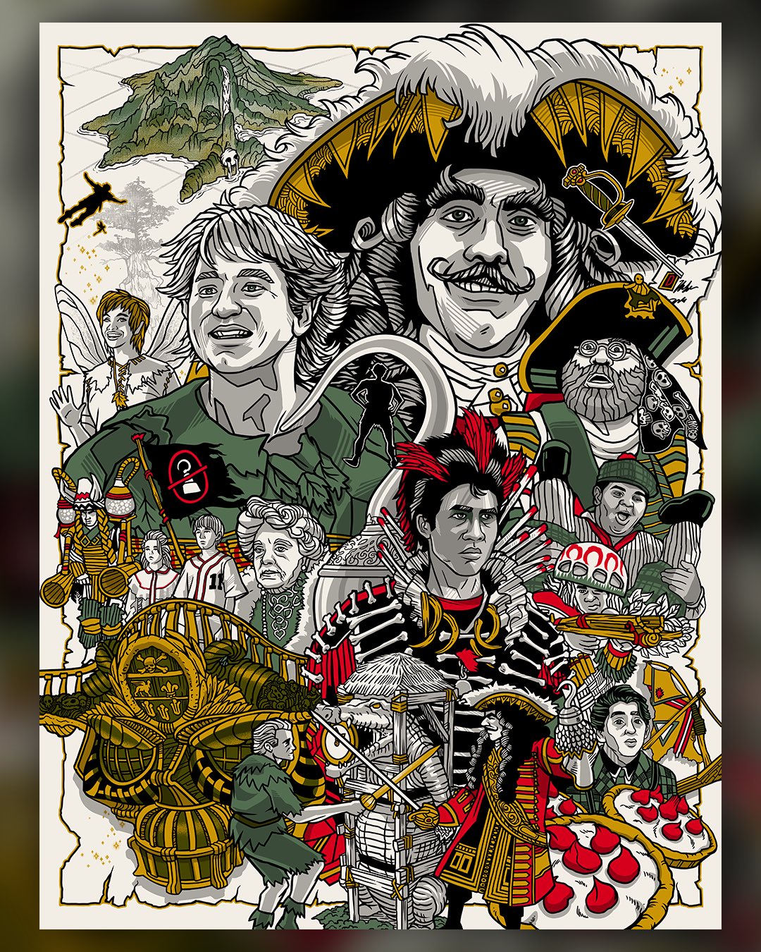 Dustin Hoffman Hook Poster