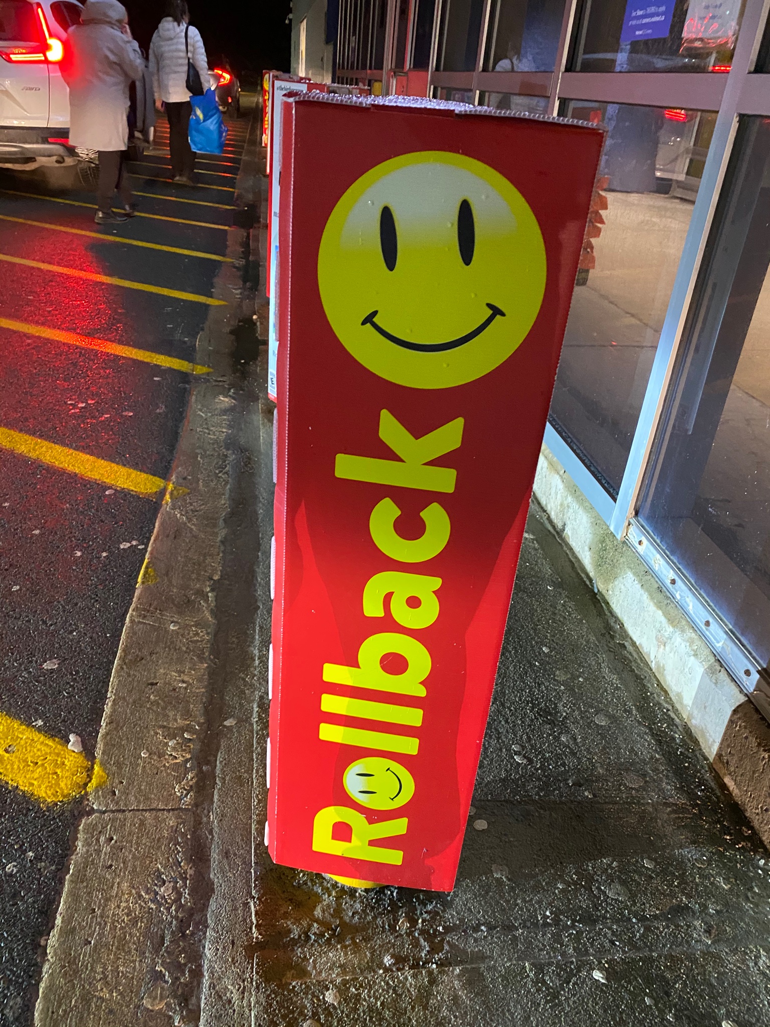 Walmart Rollback Sign