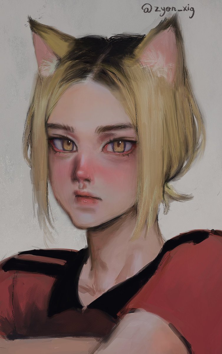 「Kenma drawing with cat ears ? (I change 」|Zyonのイラスト
