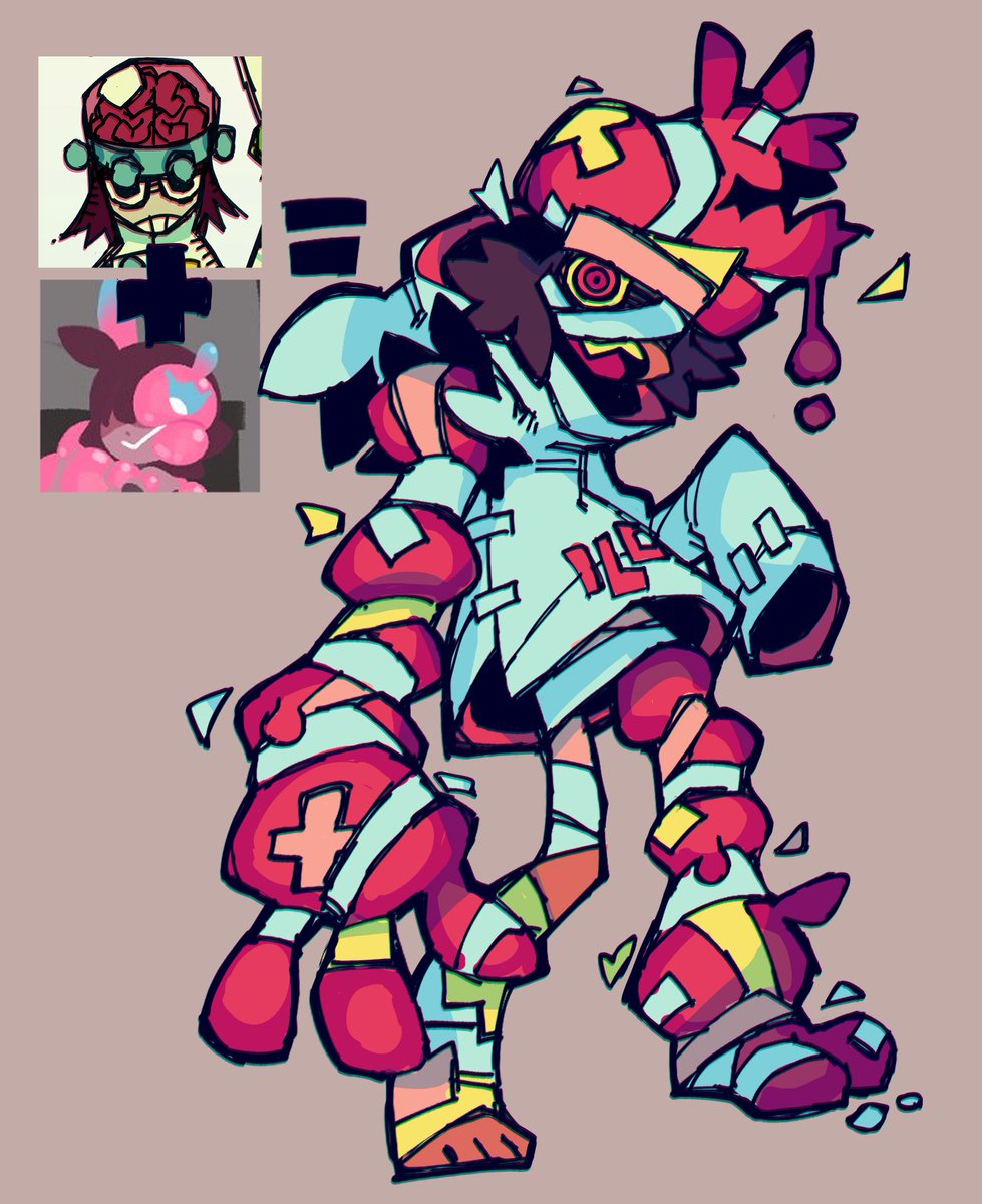 「OC fusion #2 this time with @Cardbordtoa」|THE NOODLEのイラスト