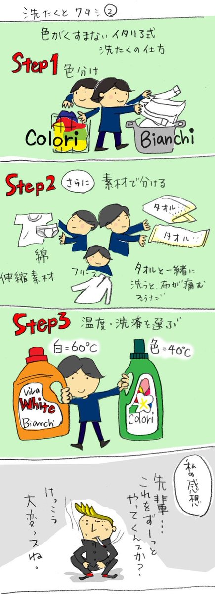 「あまり知られていませんが。。イタリアではお店で商品の値段掲示しないと違反なんだ。 だから、グッチもエルメスも八百屋もぜっ」ワダシノブ COMITIAこ14aの漫画