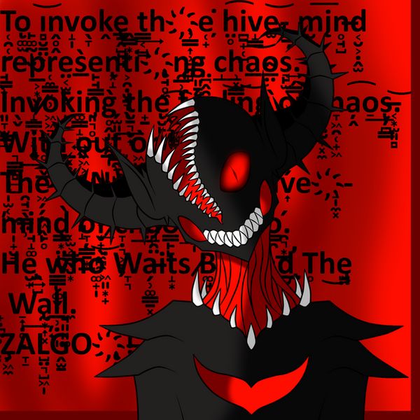 Creepypasta Zalgo Drawing
