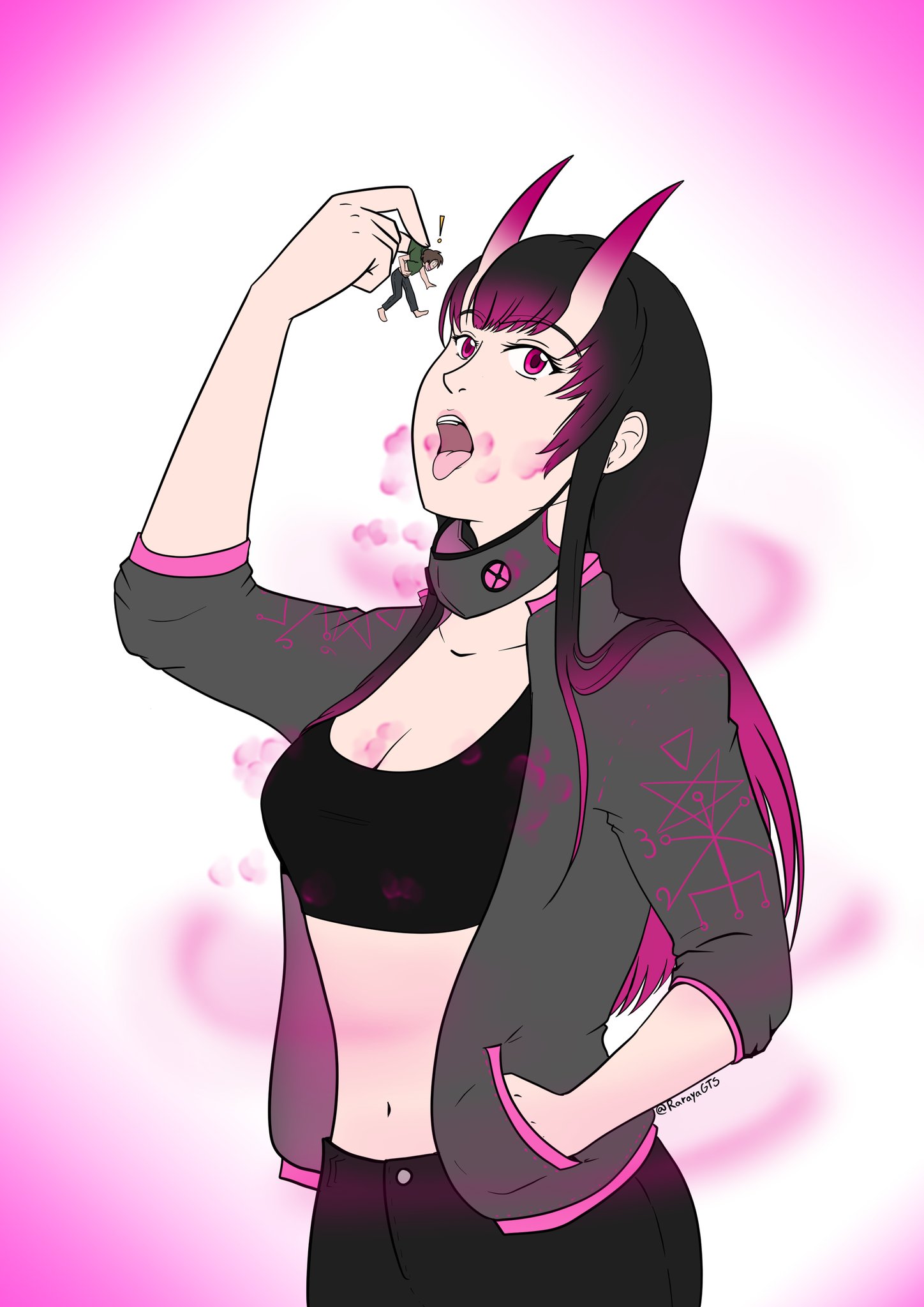 Raraya on Twitter: "Hello everyone~ Meet Reina! She's a pheromone demon 💜 she uses her ...