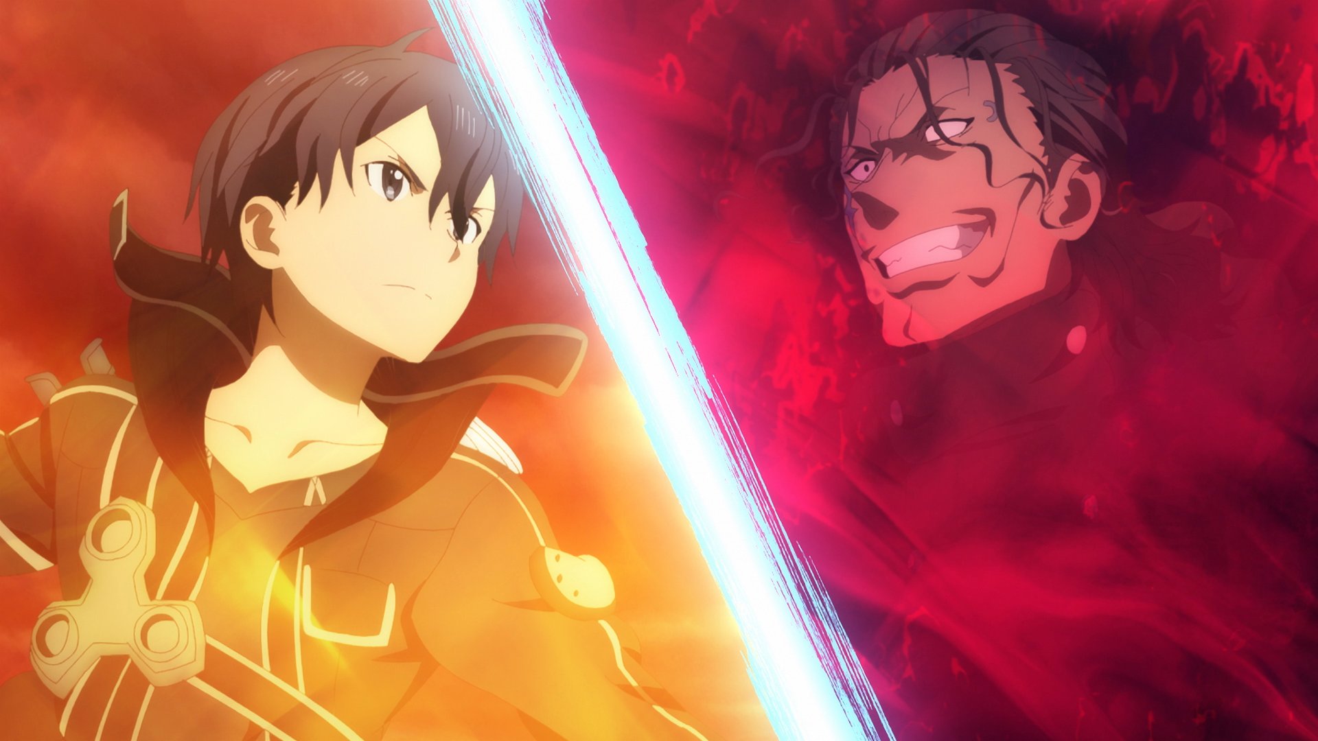 Sword Art Online Wallpaper Kirito Fighting