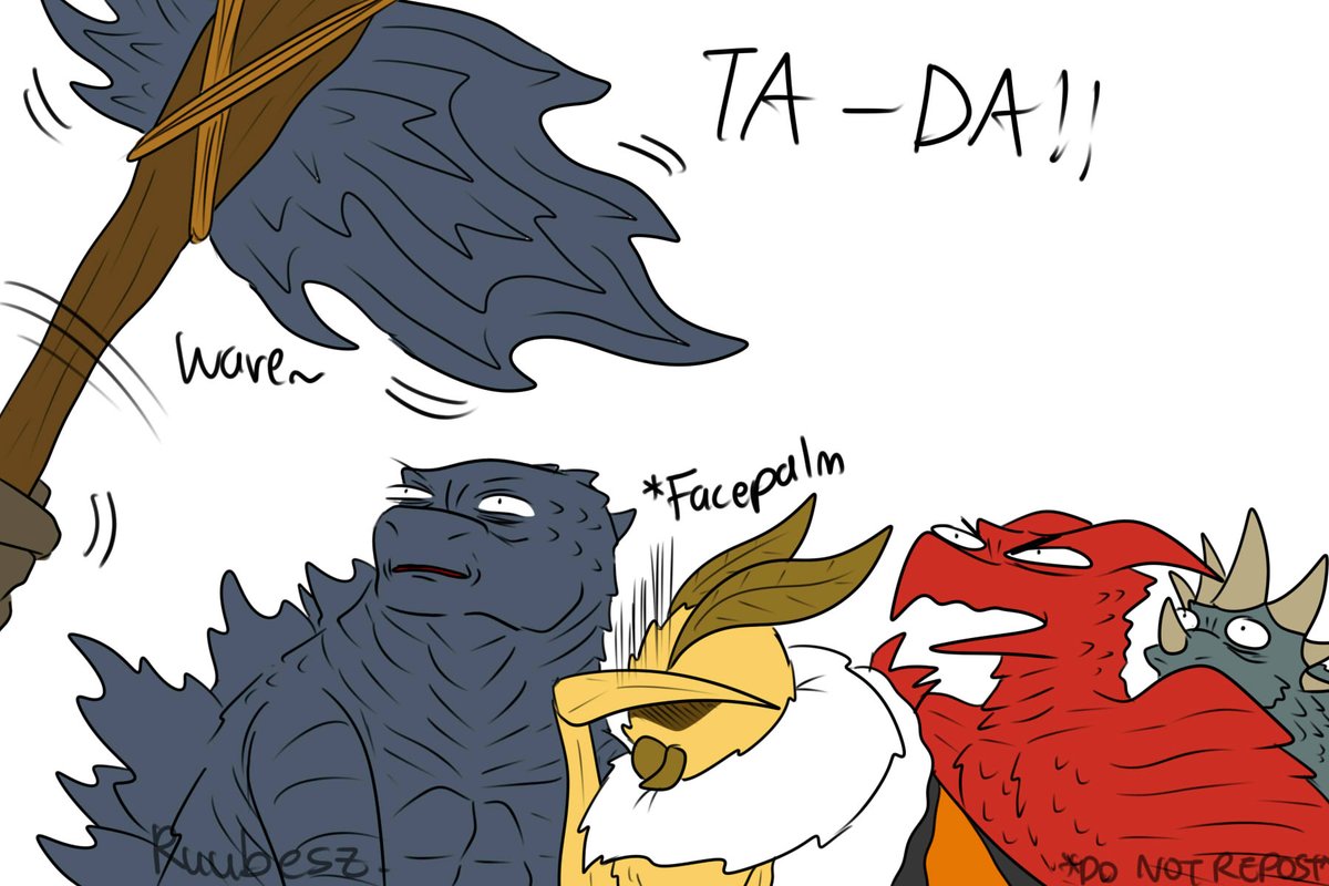 「Every Kaiju is here to celebrate it together!! (2/2) 」Ruubesz drawの漫画