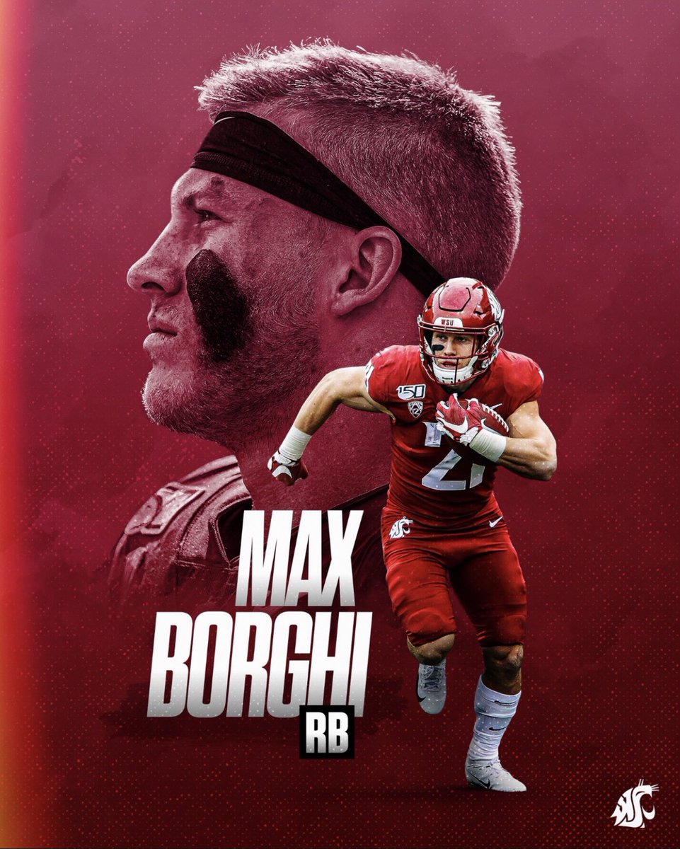 Washington State RB Max Borghi will return for his senior season : r/CFB