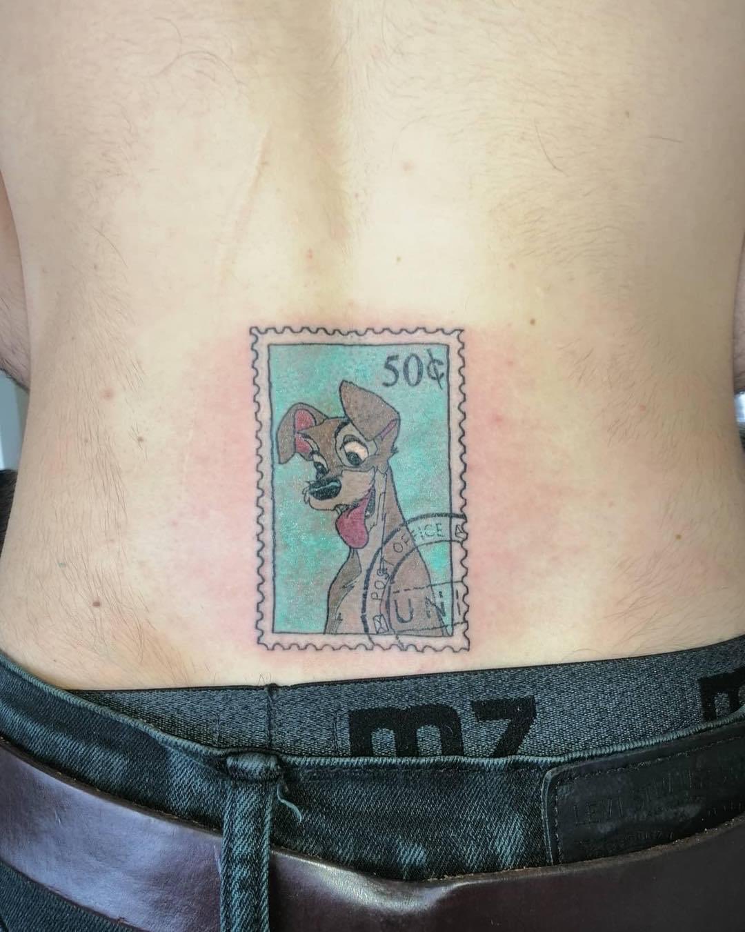 Tramp From Lady And The Tramp Tattoo