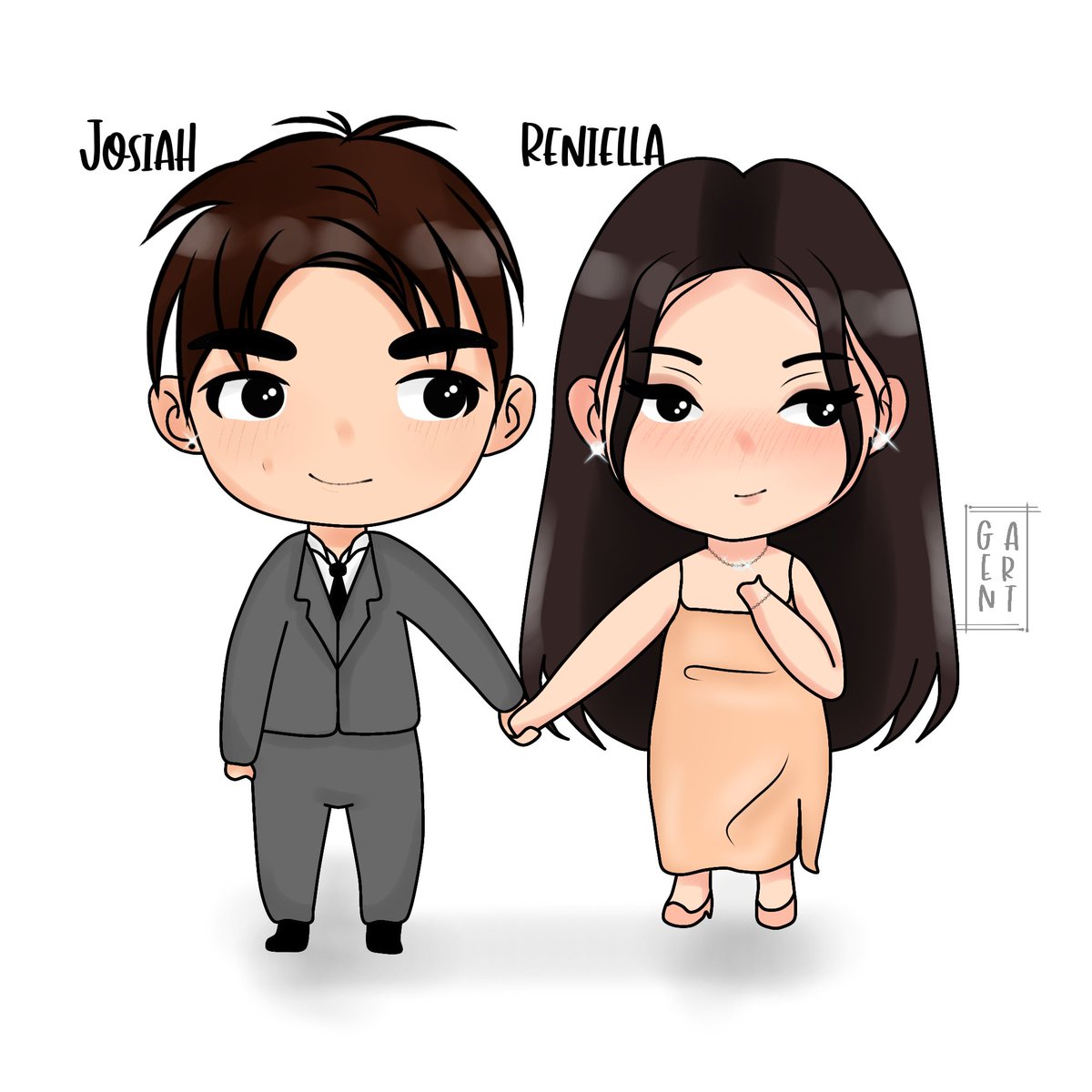 Chibis Holding Hands