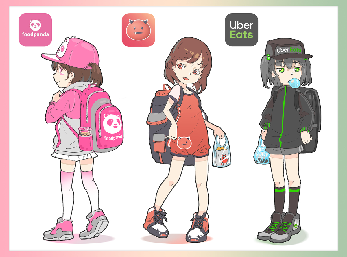 吉川紘(Hiro-Artwork) on Twitter: "生意從國小跑腿做起 #女の子 #幼女 #ロリ #UberEATS #foodpanda #foodomo #台湾 #小学生 ...