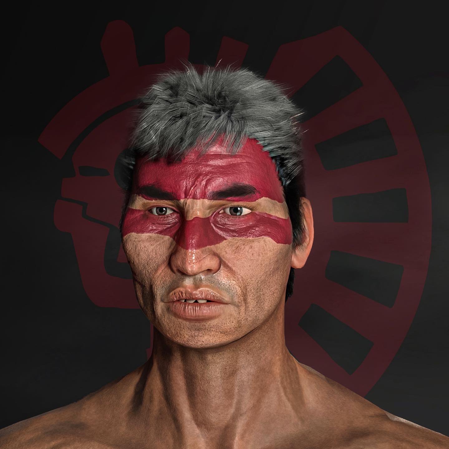 Native American Warrior Face Paint