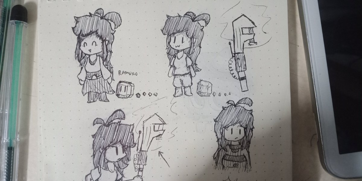 「some pen sketches of this fellow female OC 」Varxen ｢δ⁹｣ » varxencore9 ...