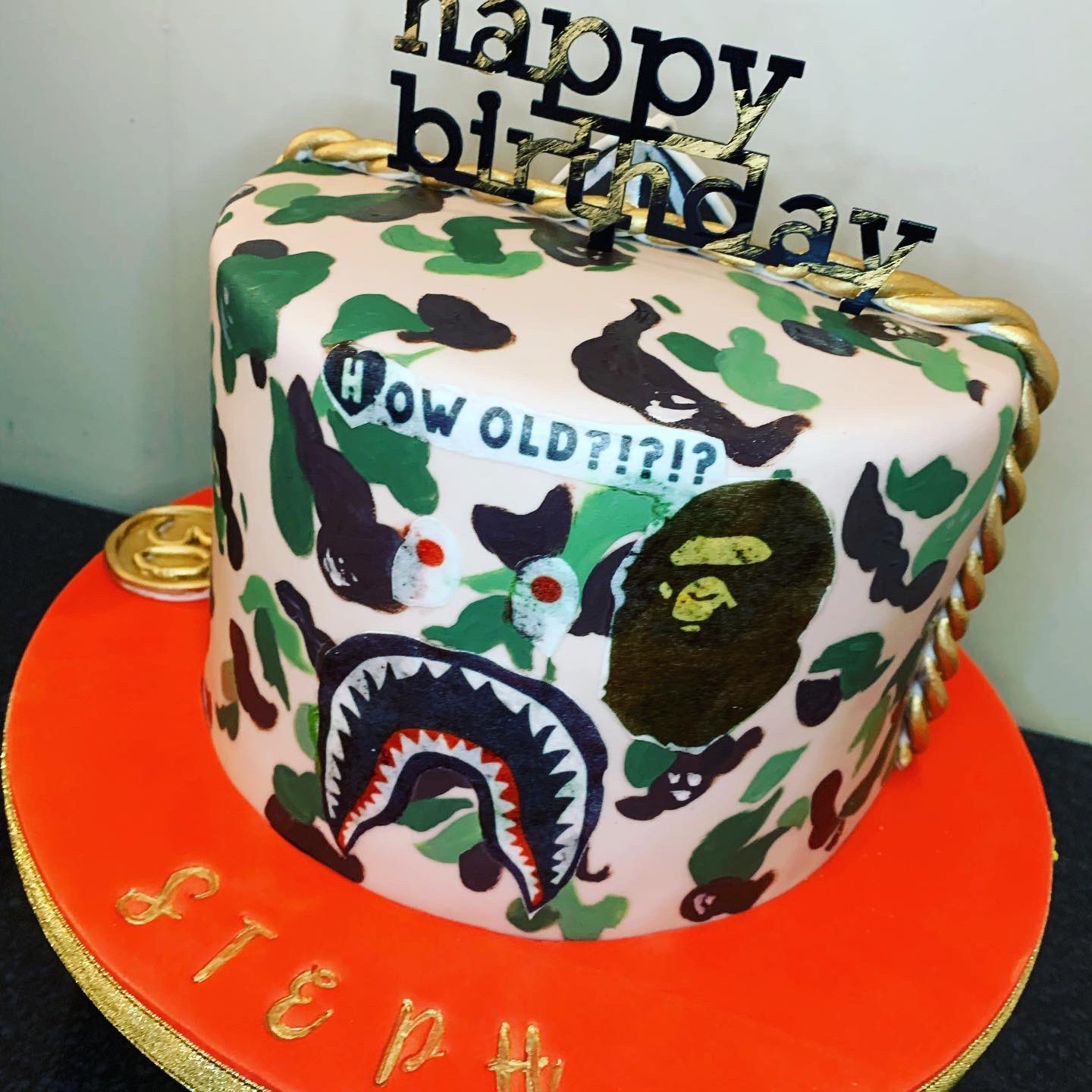 Chris Brown Pyramid Cake