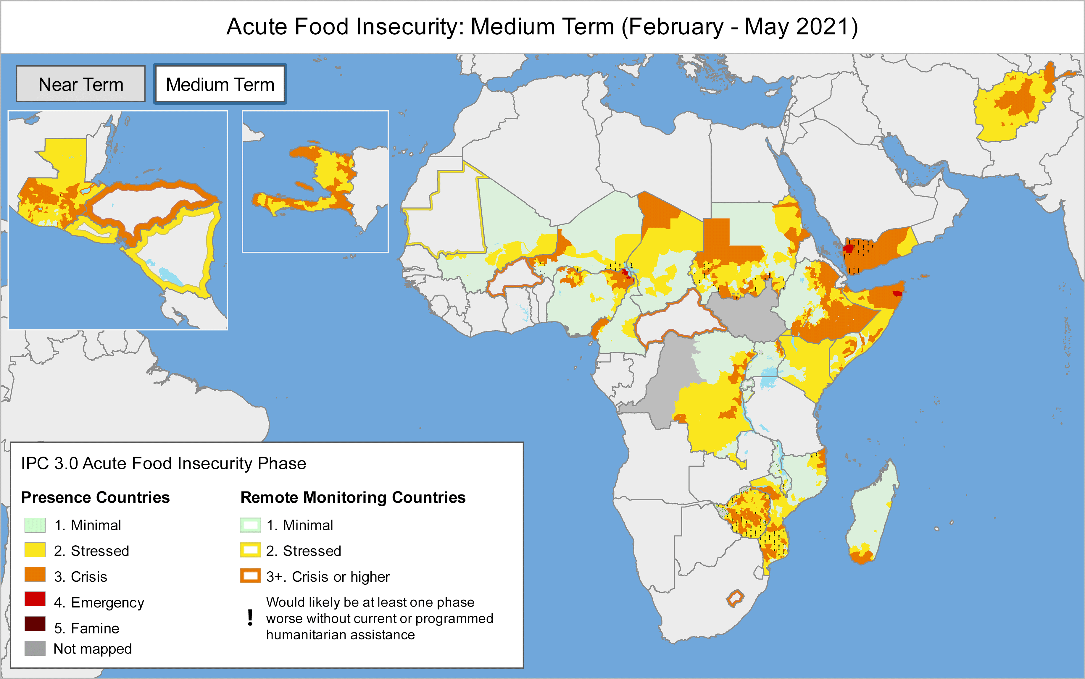 Famine In Africa Map