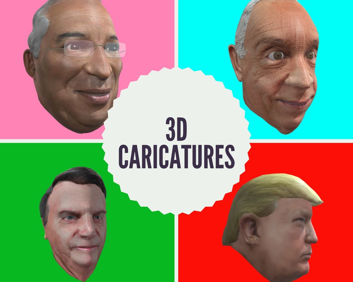 A collection of low poly 3D caricatures of politicians I made in 2019 ...