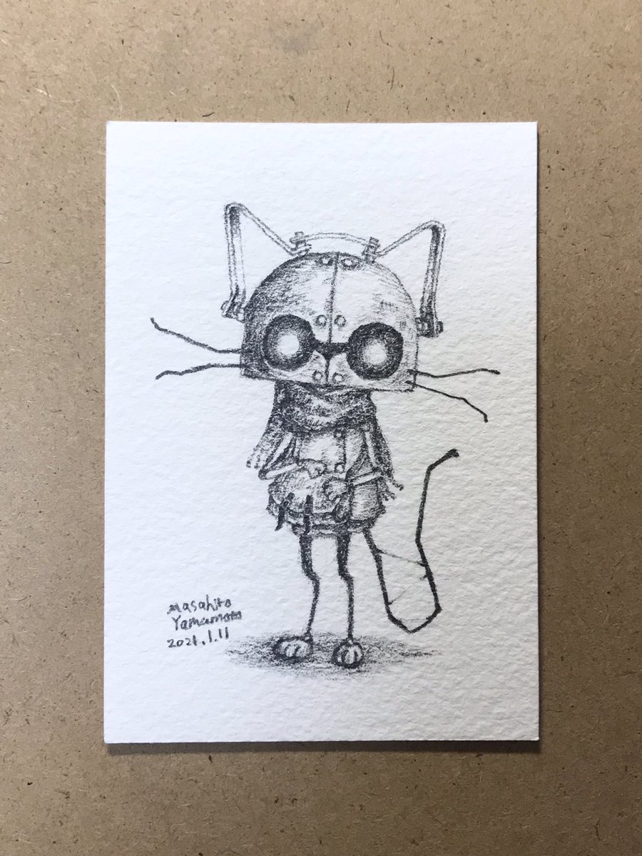 「鉛筆とペンを試してる 」MshrY コミティアJ28aの漫画