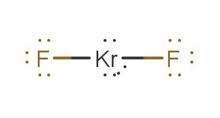 Georgetown University Chemistry Club on Twitter: "The Molecule of the Week is krypton difluoride ...