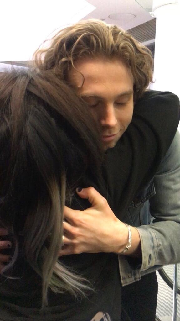 Luke Hemmings Hugging A Fan