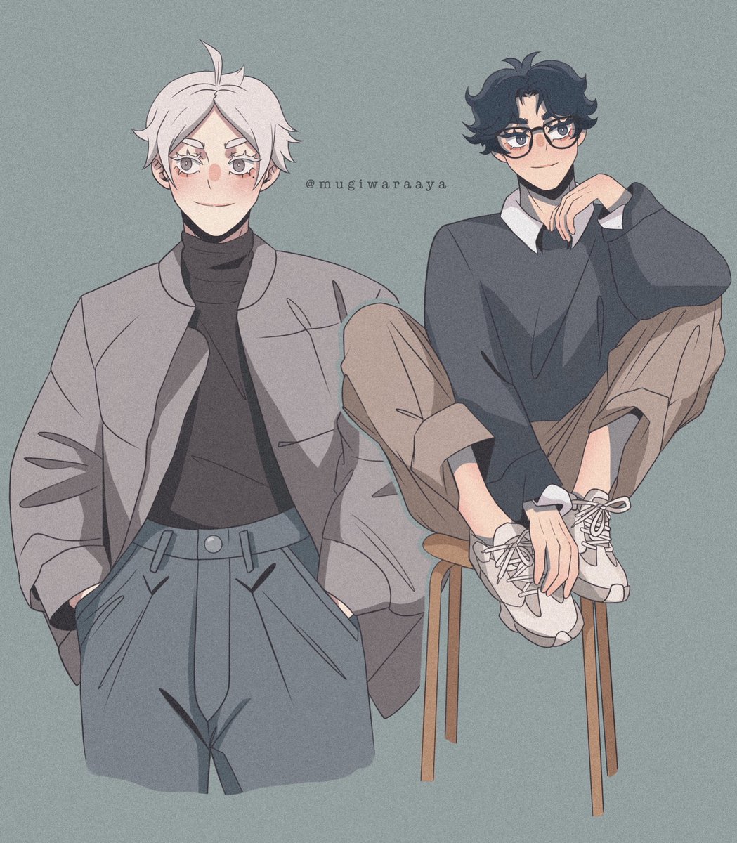 ハイキュー「pretty setters #akaashikkeiji #sugawara」|cat 🪴 @ uni/comms ...