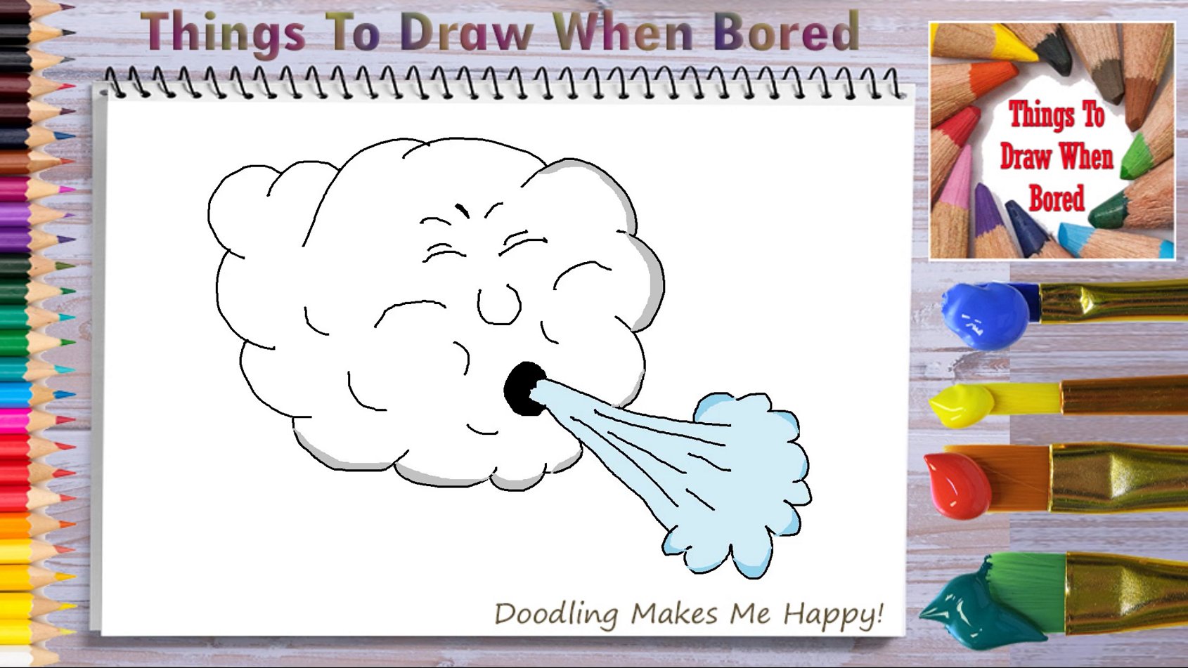 Drawing Of Wind Blowing