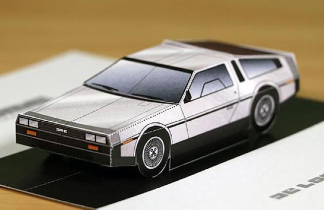 Delorean Papercraft Non TF: Back To The Future Delorean Paper Toy