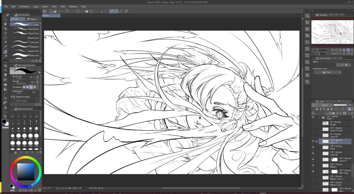 「Finally lined it. 」Brian Hardingの漫画