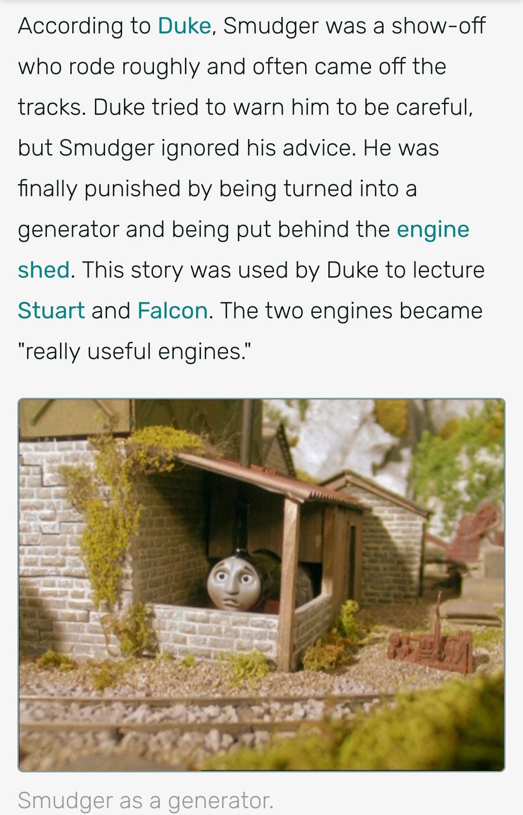 Thomas The Tank Engine Smudger