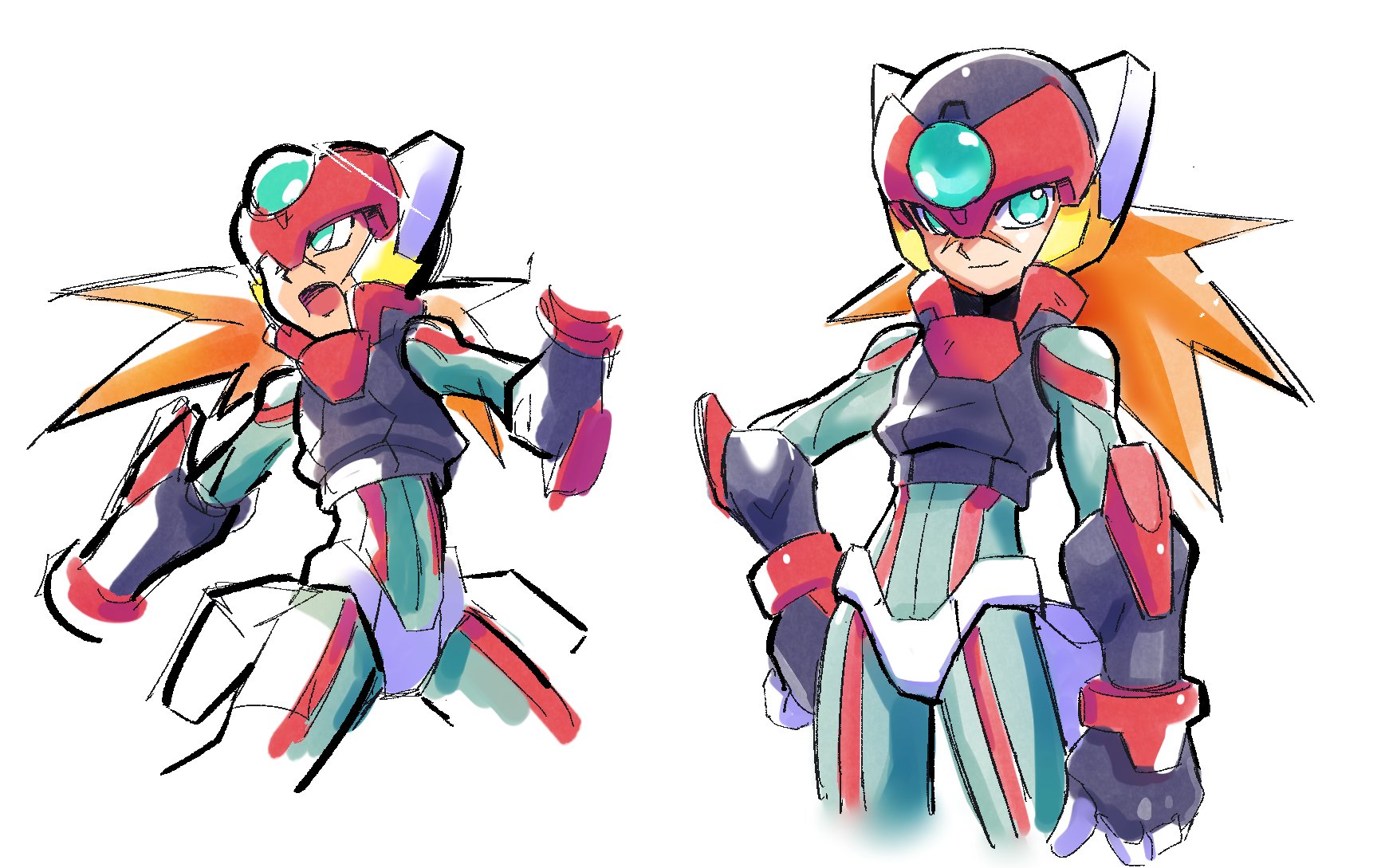 Megaman And Zero And Axl
