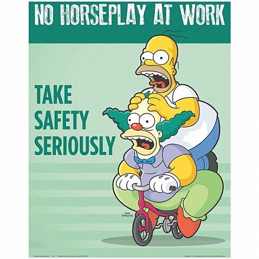 Safety Poster Simpsons