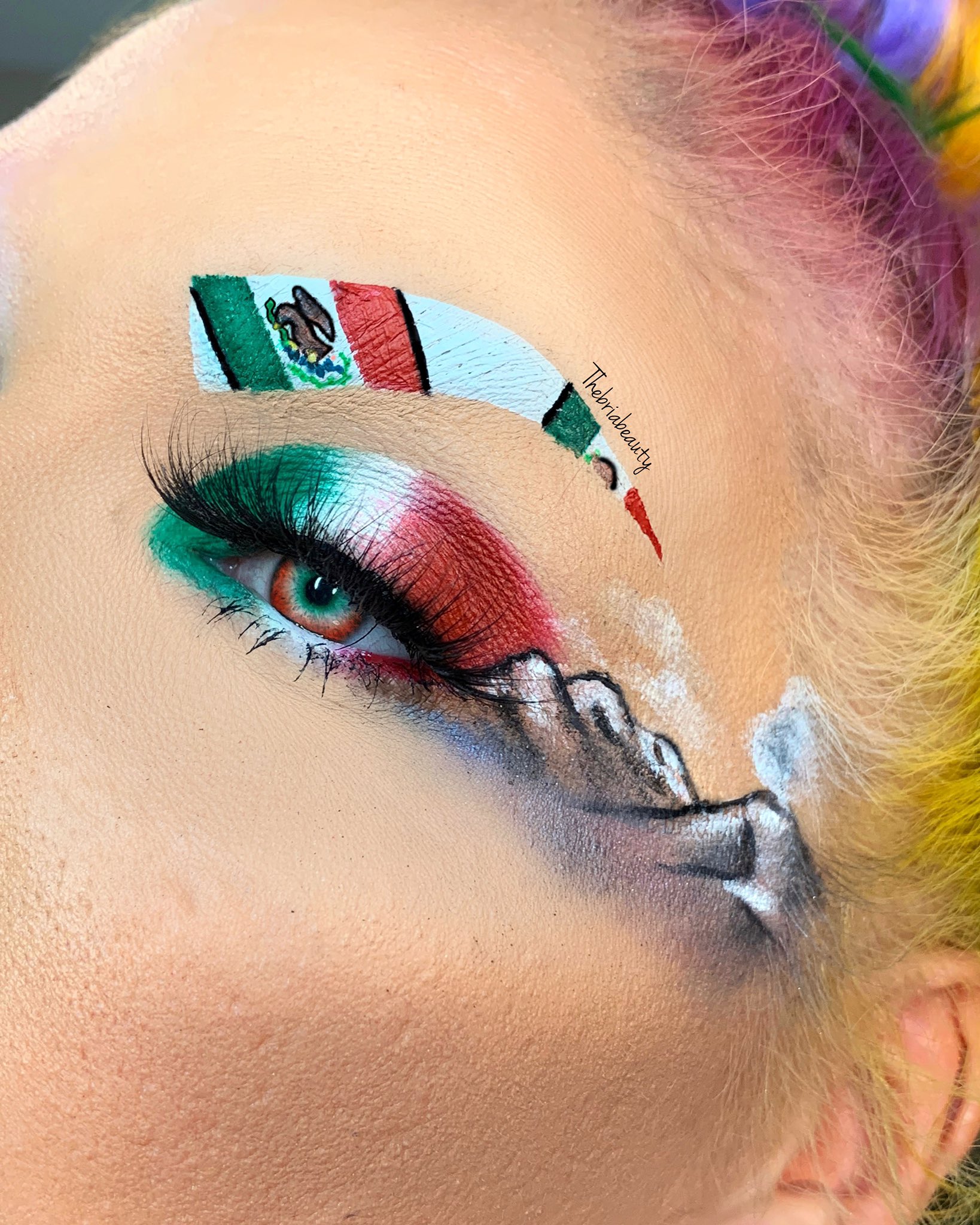 American Flag Makeup
