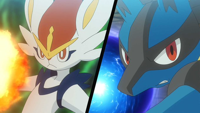 Mewtwo And Lucario Battle