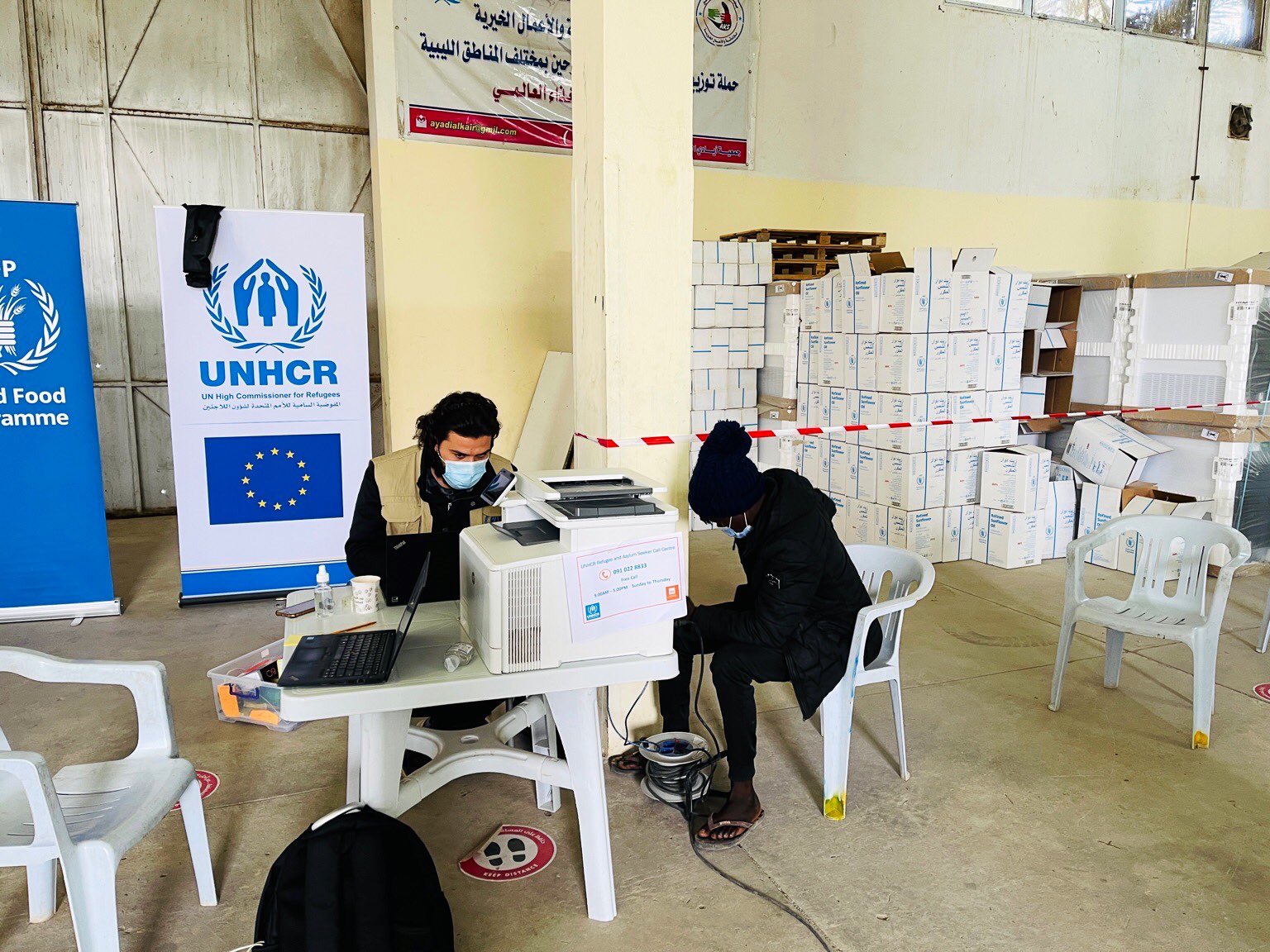 UNHCR Libya on Twitter: "UNHCR & WFP joint food distribution reached out today to 519 urban ...