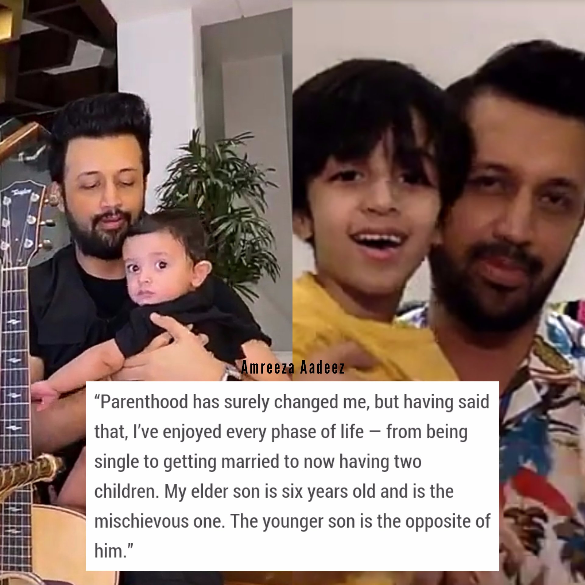 Atif Aslam With His Father