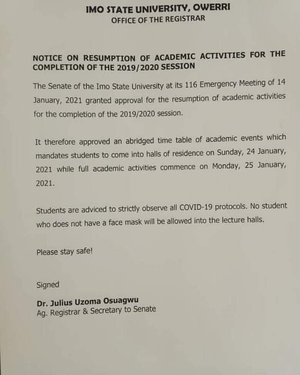 Imo State University