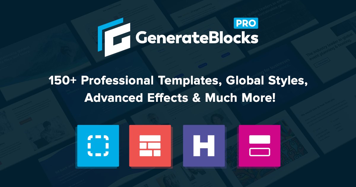 GenerateBlocks on Twitter: "GenerateBlocks Pro is finally here! With new features like our ...