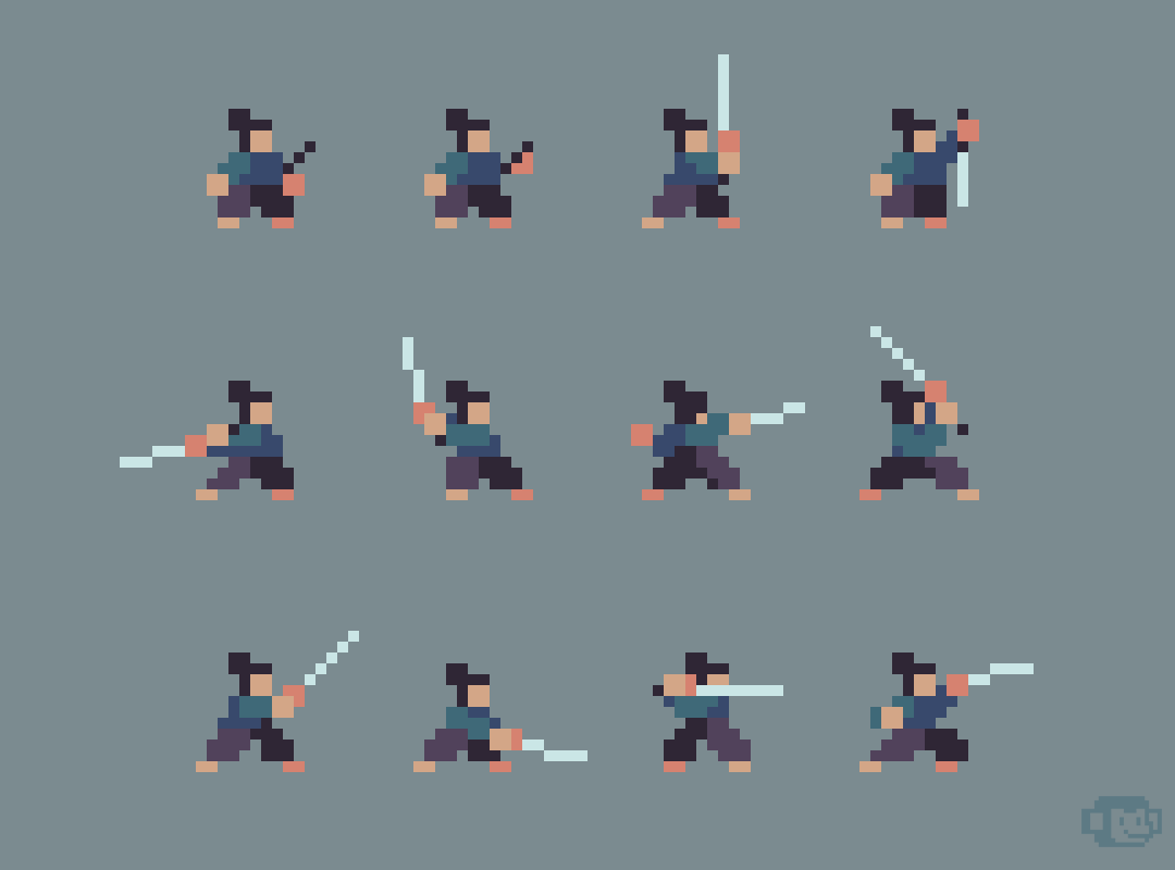 Pixel Art Ninja (Sprite Sheets), 48% OFF