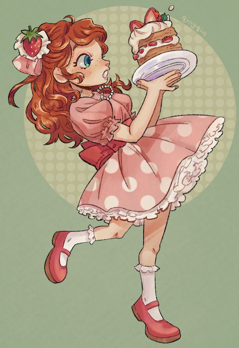「Miss strawberry shortcake 1991 ??? 」|Qingのイラスト