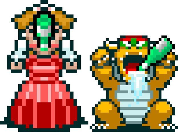 Despite the series' all-ages demographic, Mario characters do drink ...
