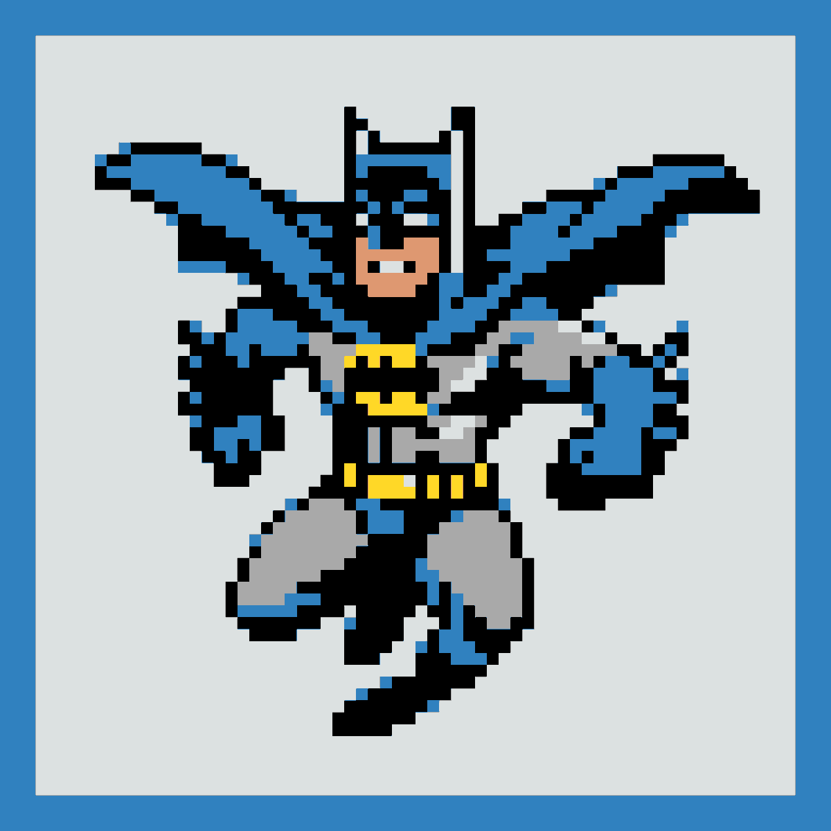Pixel Art Minecraft Batman