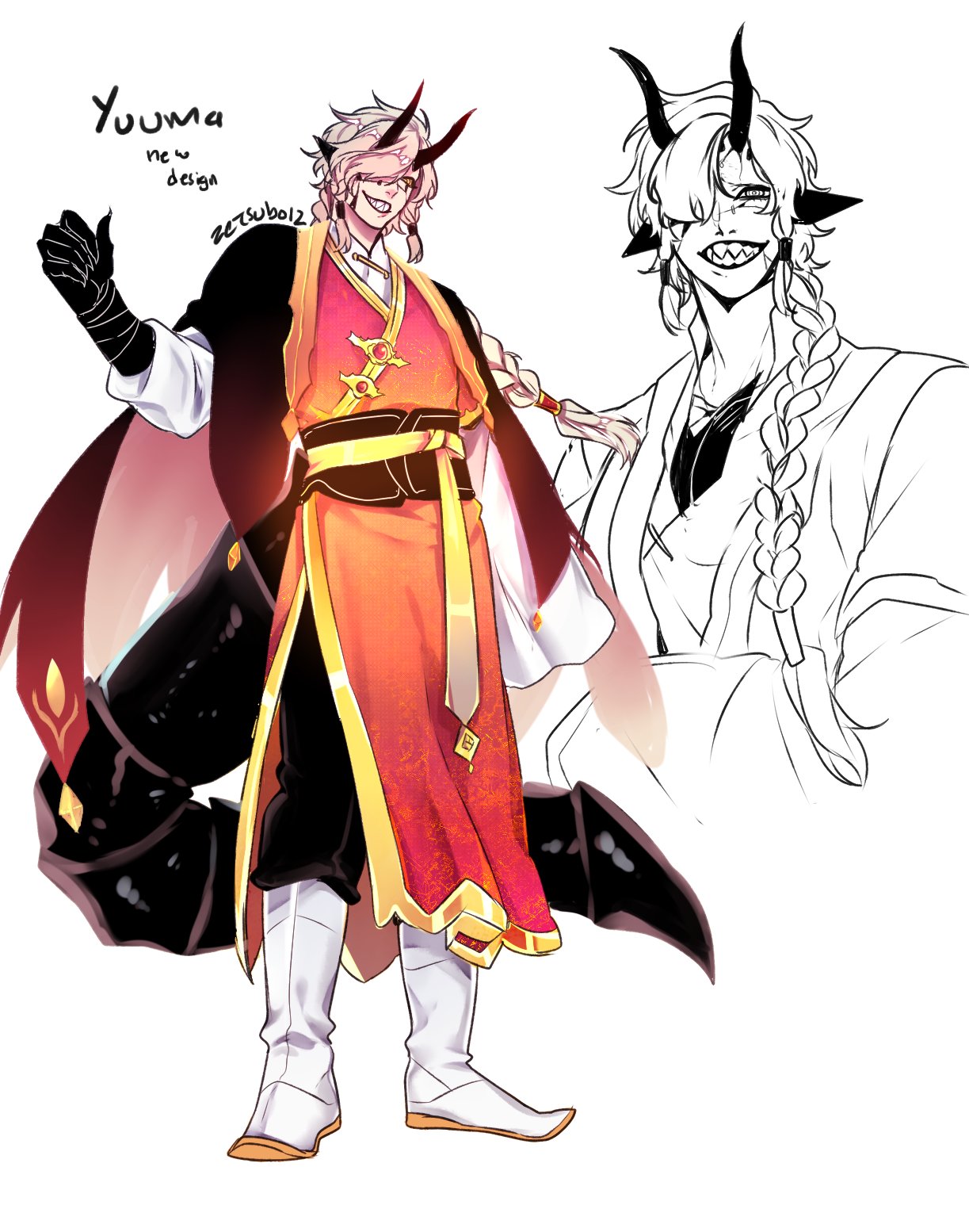 karma karuma/buka commiss/ on Twitter: "just wanna draw Yuuma and Lee new design https://t.co ...