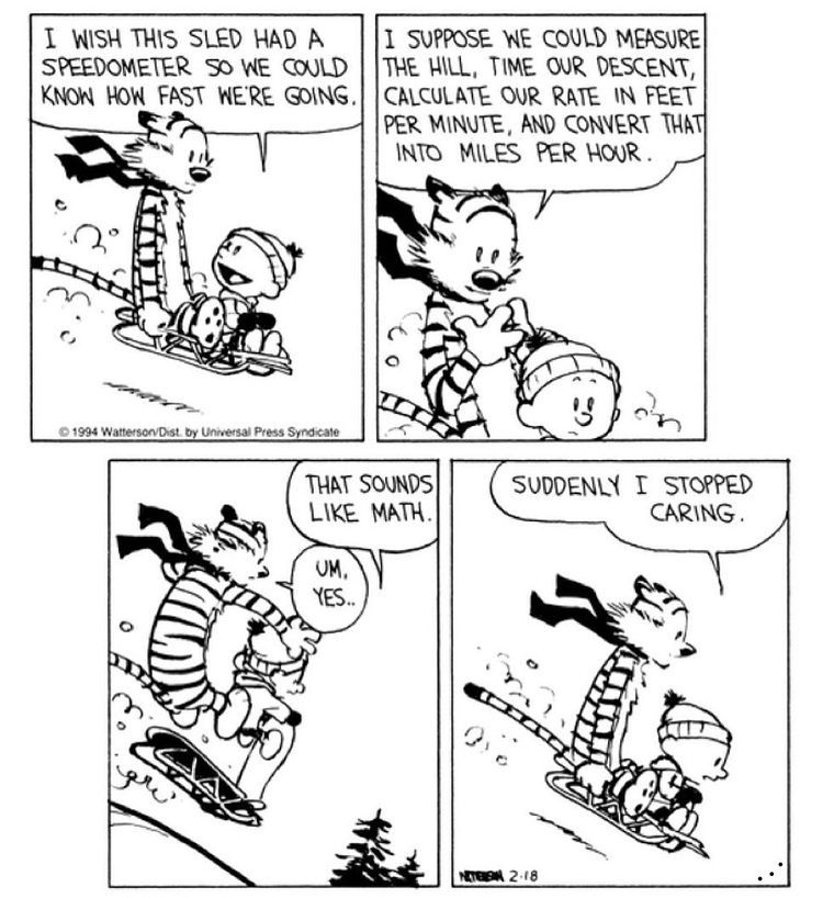 Funny Math Comics Calvin And Hobbes