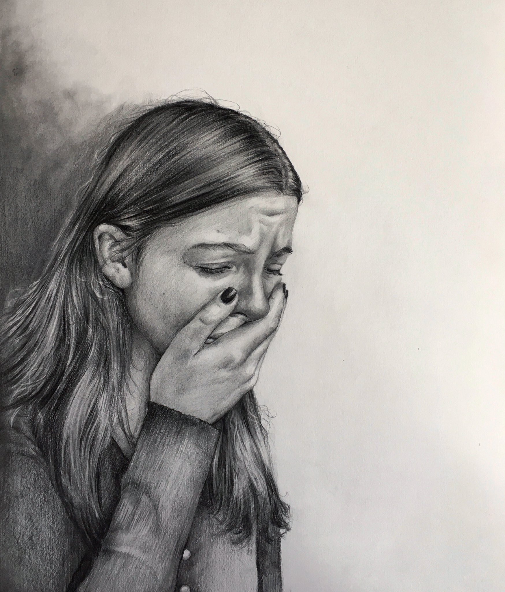 Sad Girl Crying In Love Drawing