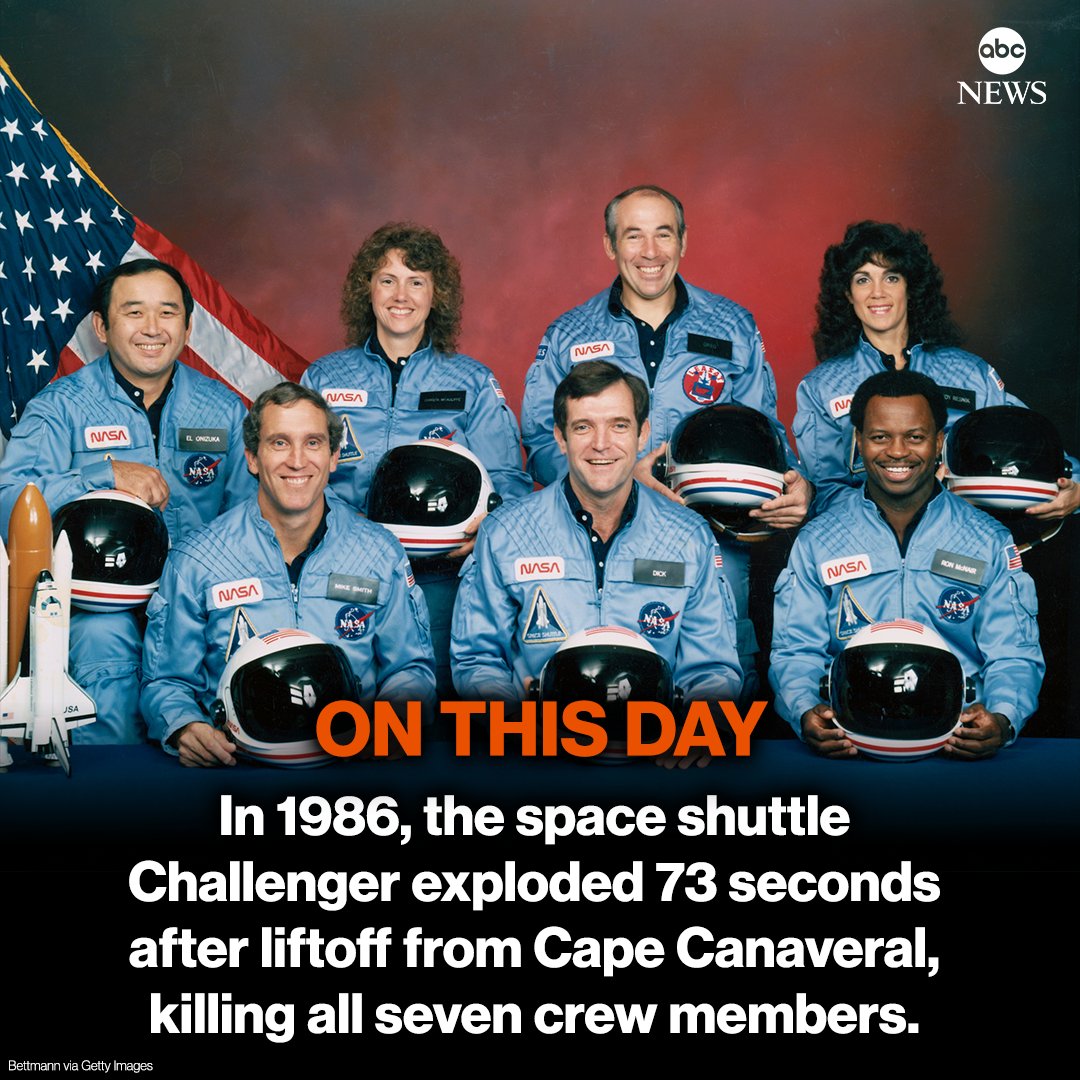 Challenger Seven Astronauts Killed In