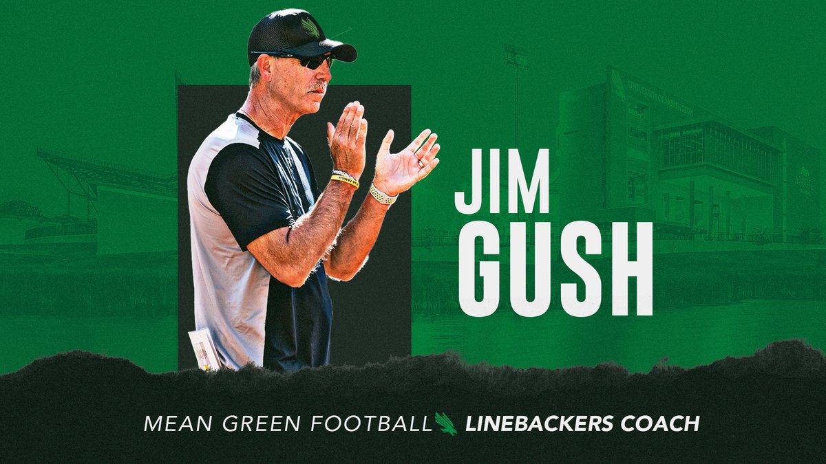 UNT Hires Jim Gush as LB Coach : r/CFB