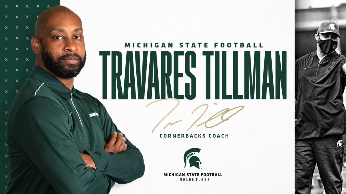 Michigan State has promoted Travares Tillman to CBs coach : r/CFB