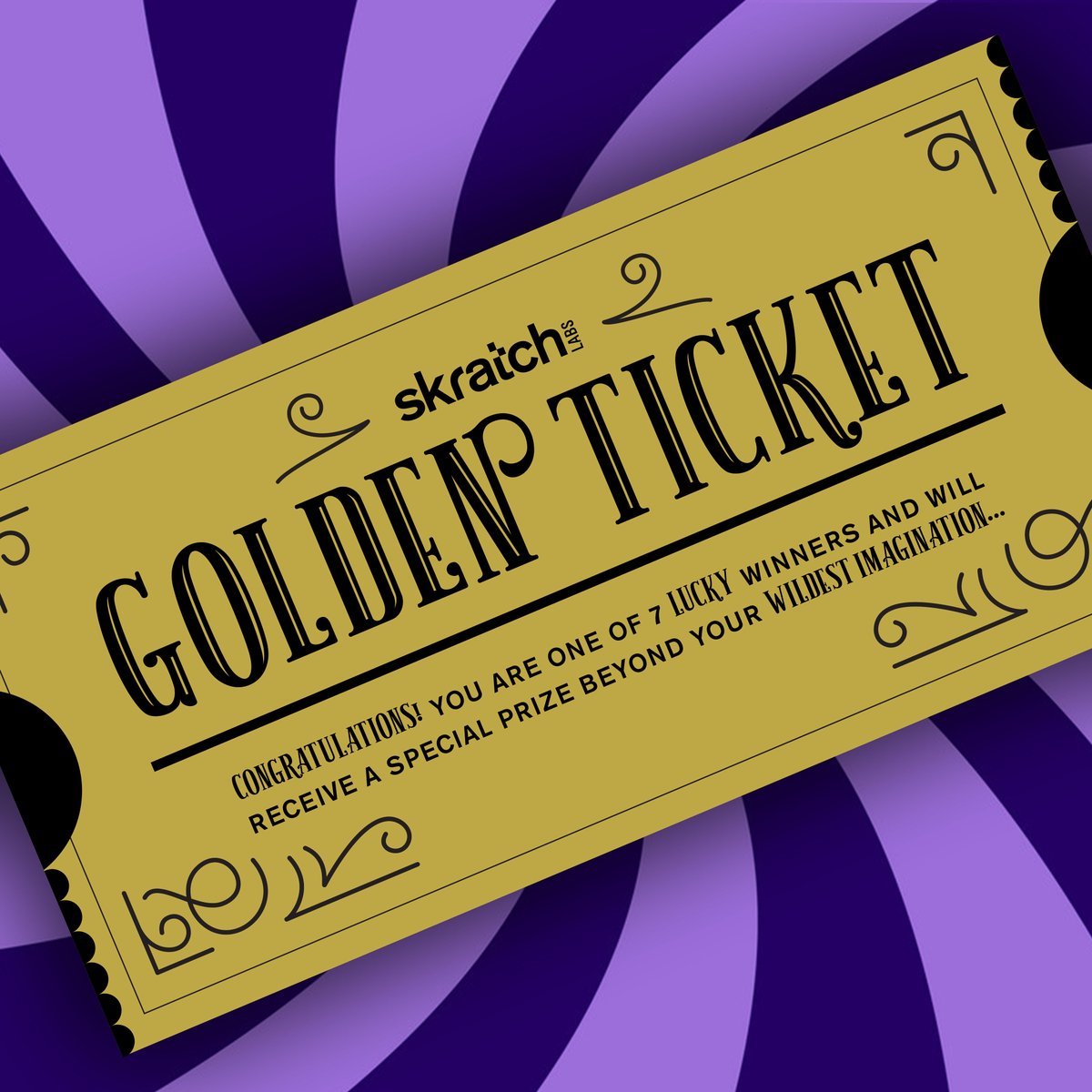 Blank Willy Wonka Golden Ticket