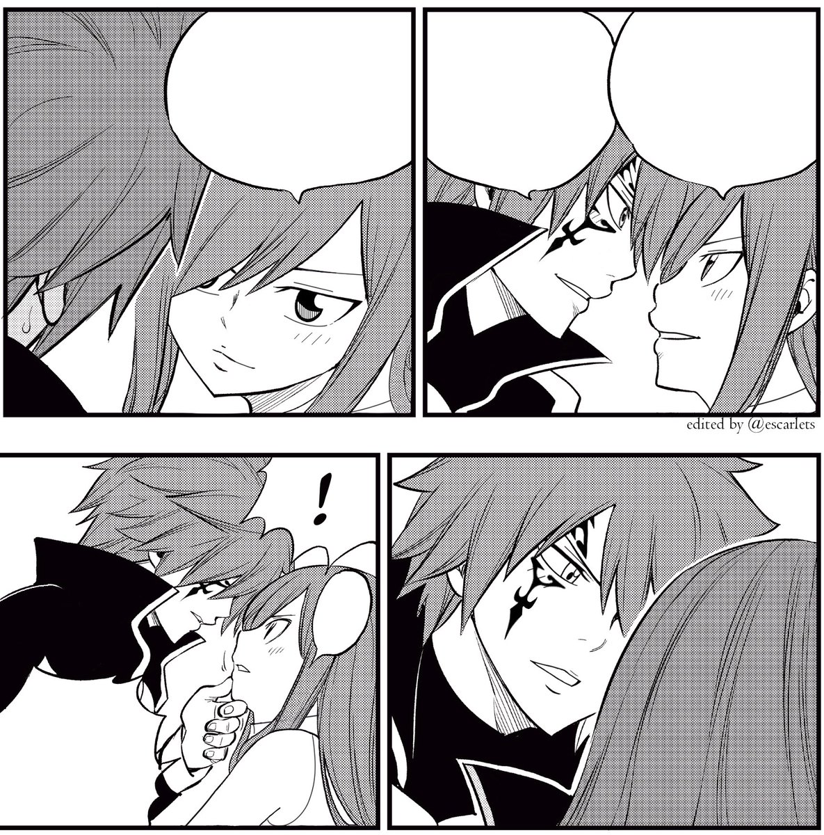 Erza And Jellal Chibi Kiss