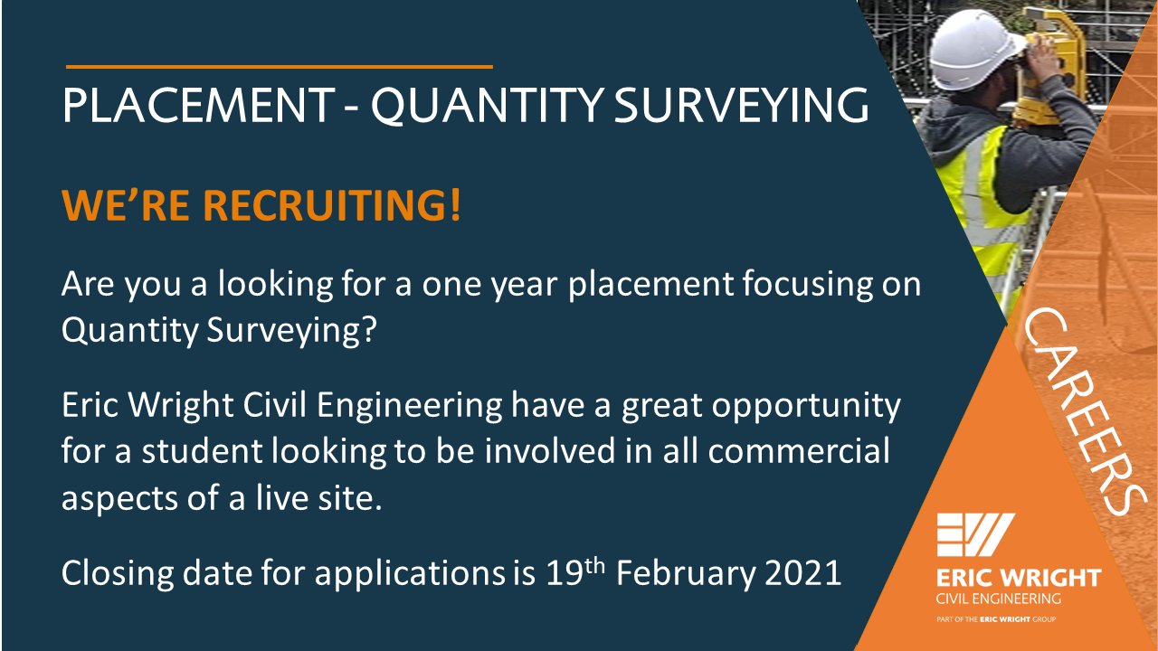 Eric Wright on Twitter: "Eric Wright Civil Engineering has a great opportunity for a student ...