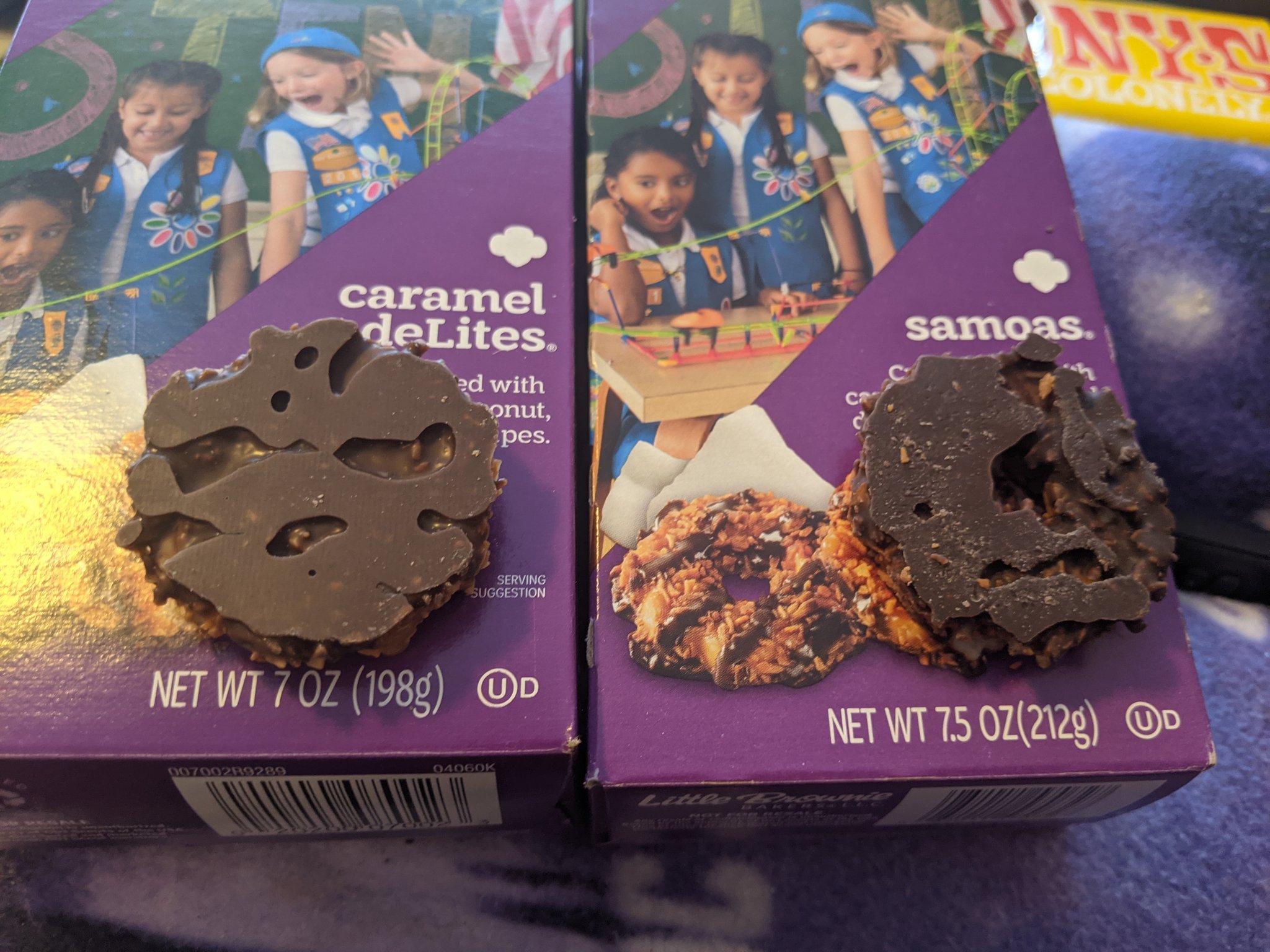 Girl Scout Cookies Samoas Vs Caramel Delites