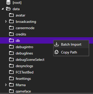FIFA Editor Tool on Twitter: "Another cool feature is the ability to batch import legacy files ...