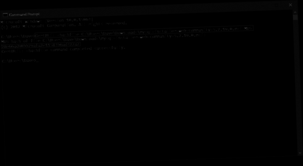 how to check md5 hash of a downloaded file / Twitter